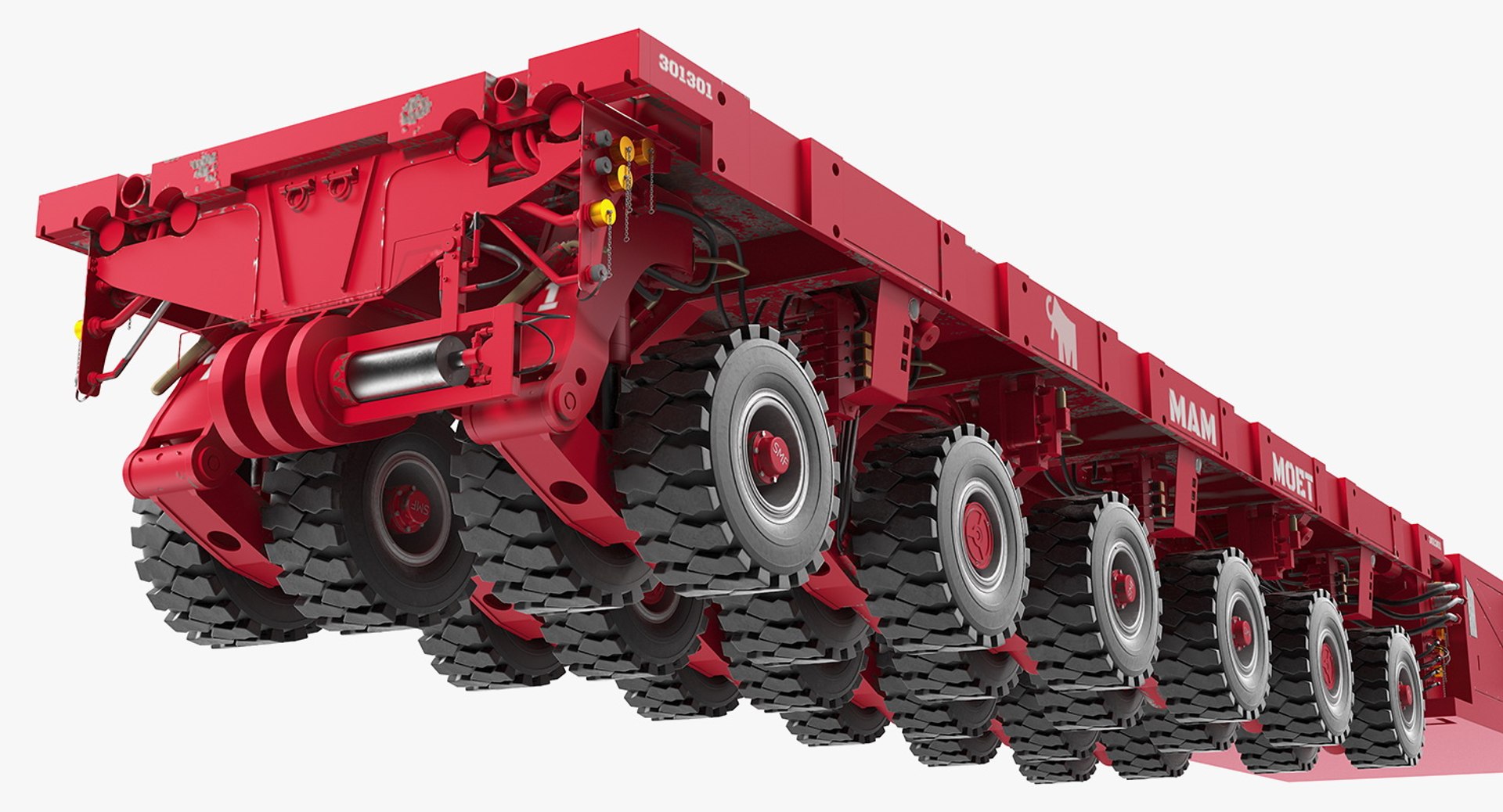 Mammoet Self-propelled Modular Transporter 3D Model - TurboSquid 1418837