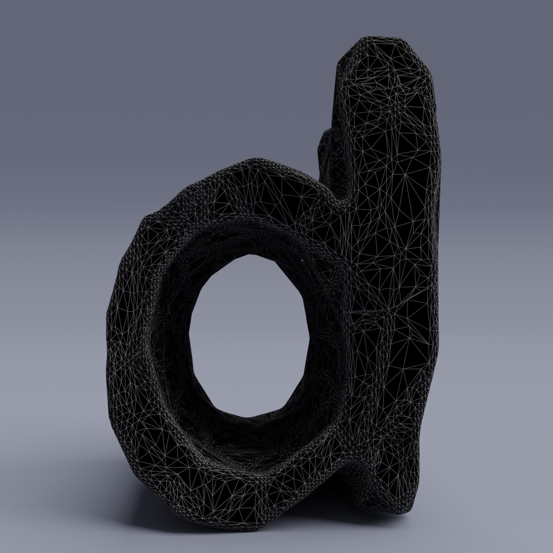 3D Letter D - TurboSquid 1341384