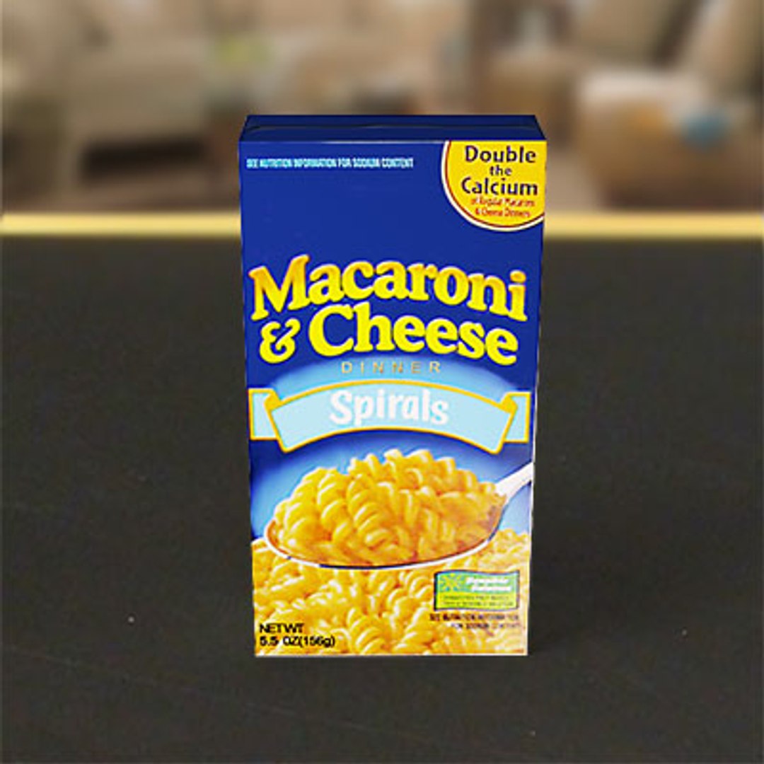 Macaroni Cheese Box 3d Model