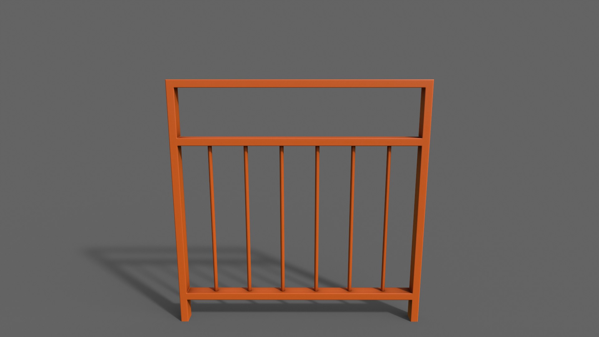PBR Pedestrian Guard Rail Orange V4 3D Model - TurboSquid 1867137