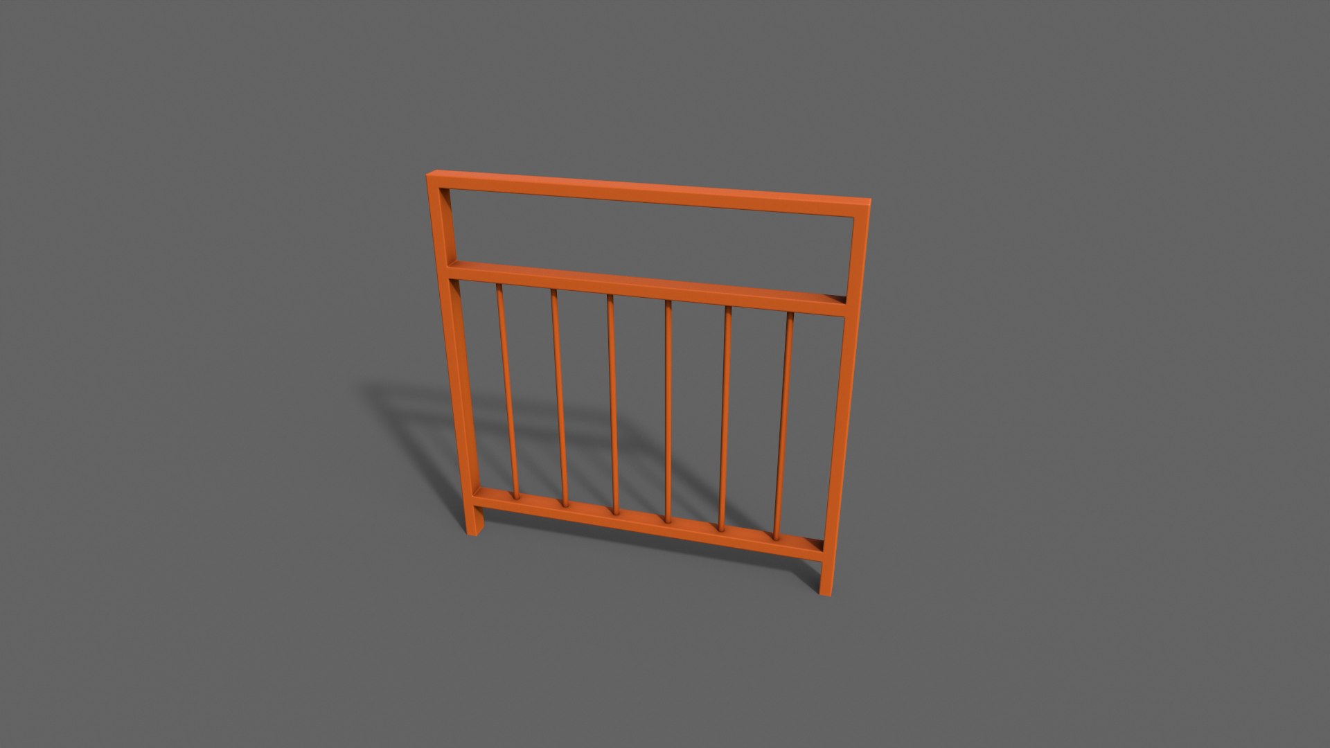 PBR Pedestrian Guard Rail Orange V4 3D Model - TurboSquid 1867137