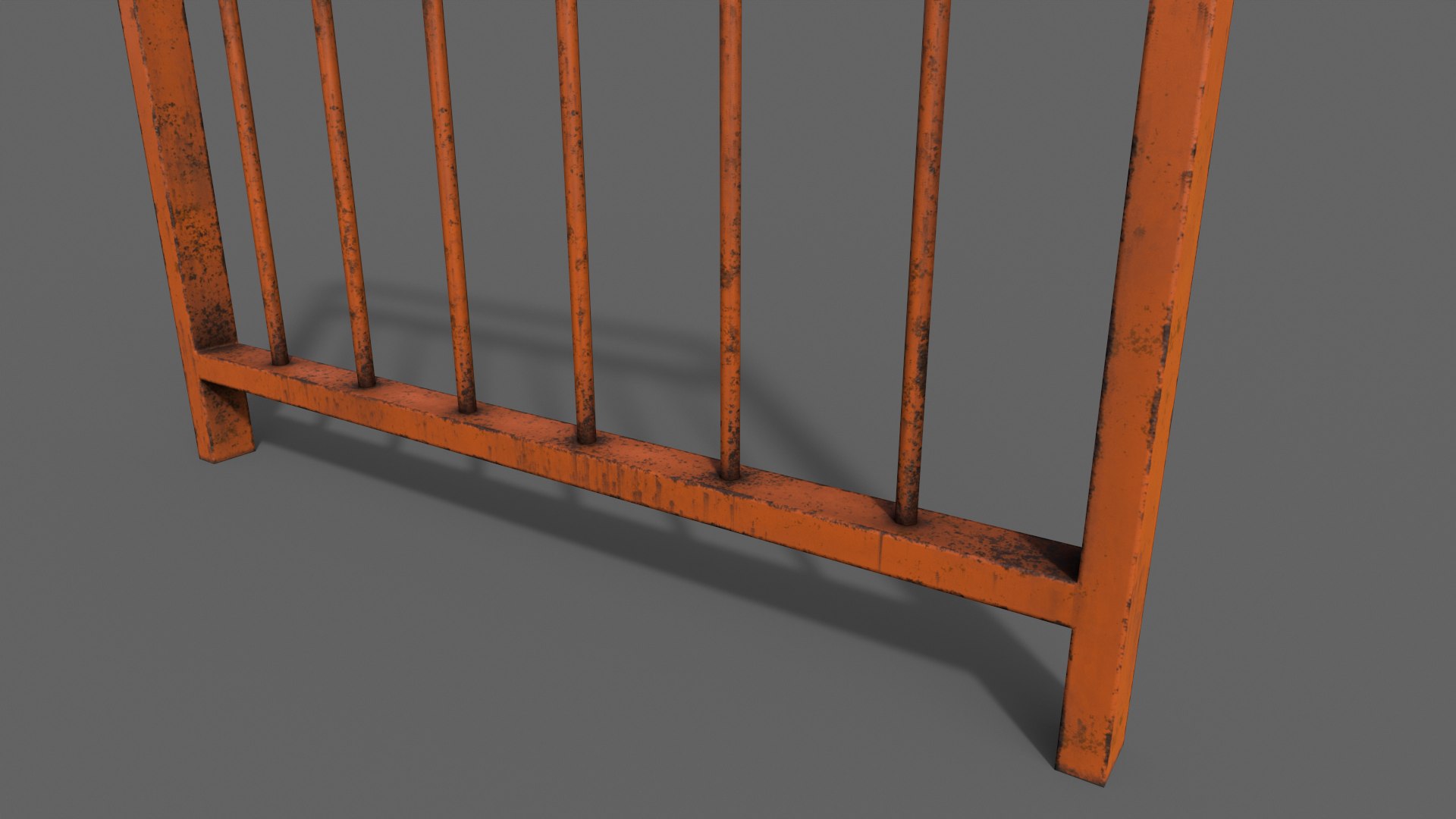 PBR Pedestrian Guard Rail Orange V4 3D Model - TurboSquid 1867137
