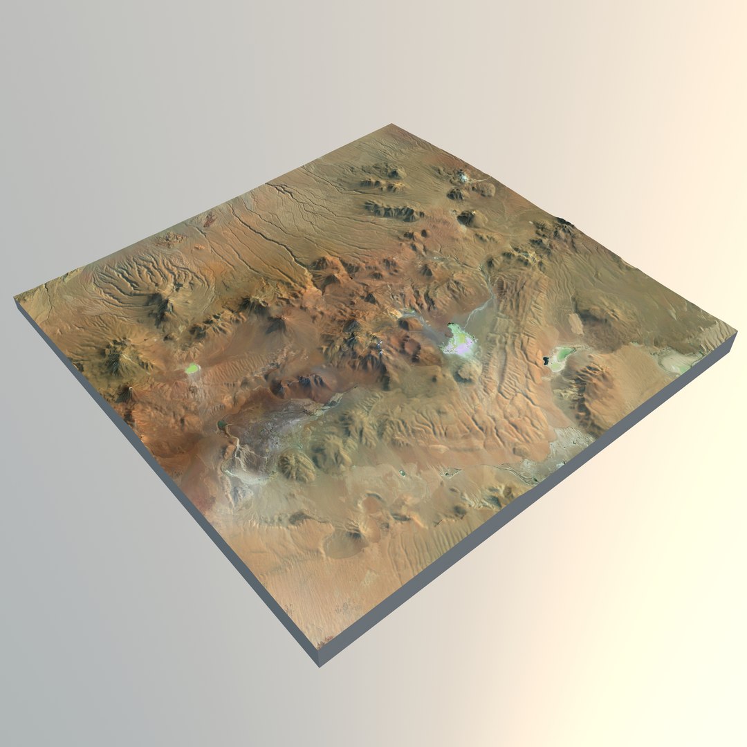 3d Model Volcano Landscape
