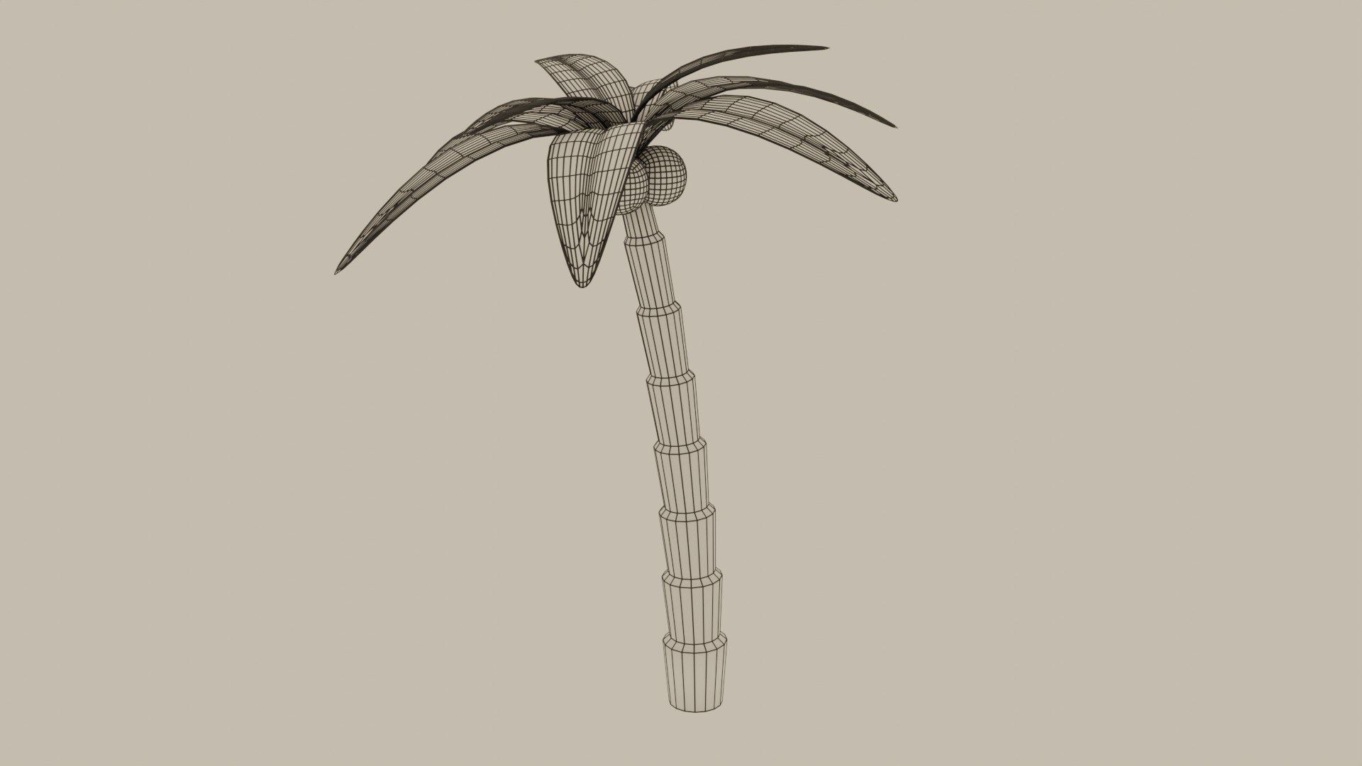 Cartoon Palm Tree Model - TurboSquid 1979815