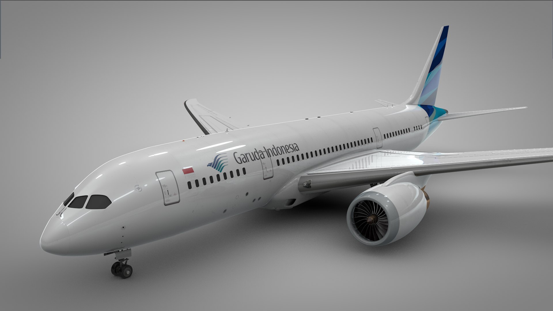 3D Boeing 787 Dreamliner Garuda - TurboSquid 1612603