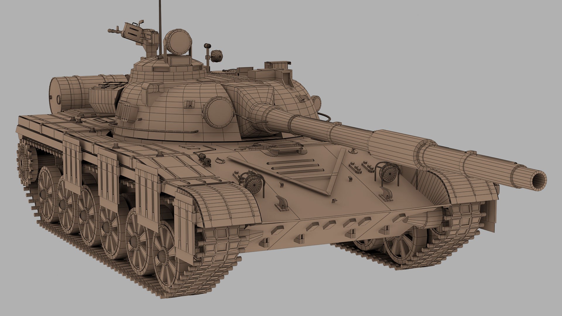 3D Model T 72 Ural Tank - TurboSquid 2167251