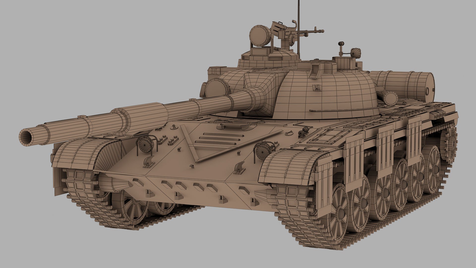 3D Model T 72 Ural Tank - TurboSquid 2167251
