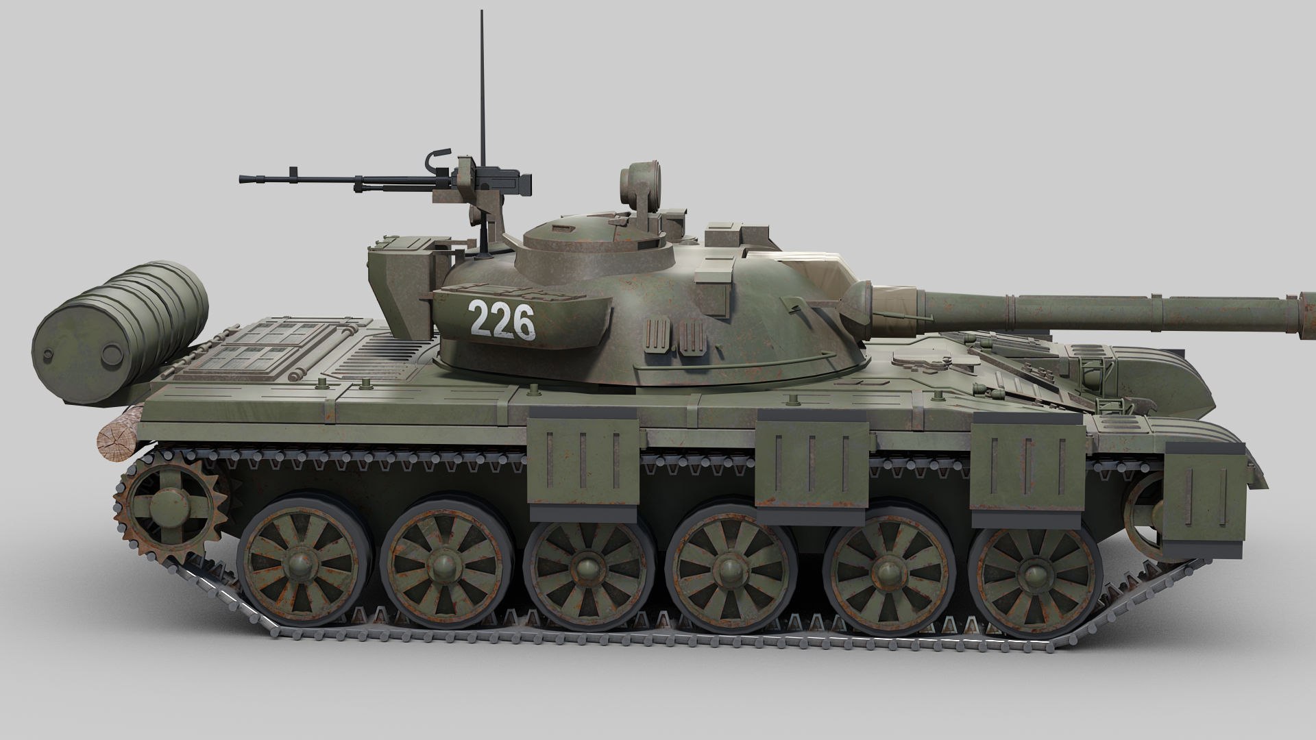 3D Model T 72 Ural Tank - TurboSquid 2167251