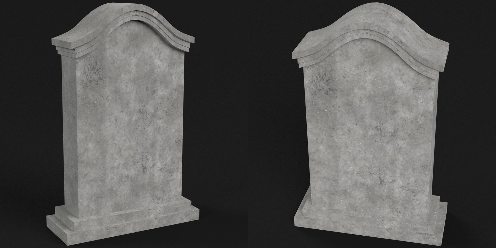 3D Tombstone 3 Model - TurboSquid 1412263