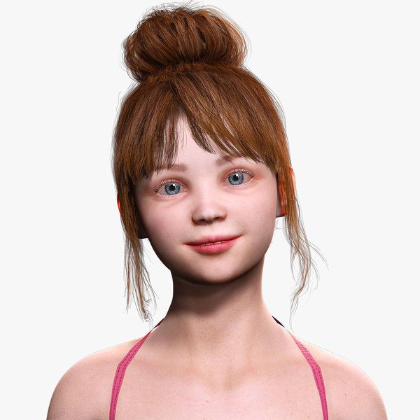 modelo 3d Sonya-Realistic Sweet girl in swiming Dress - TurboSquid 2104259
