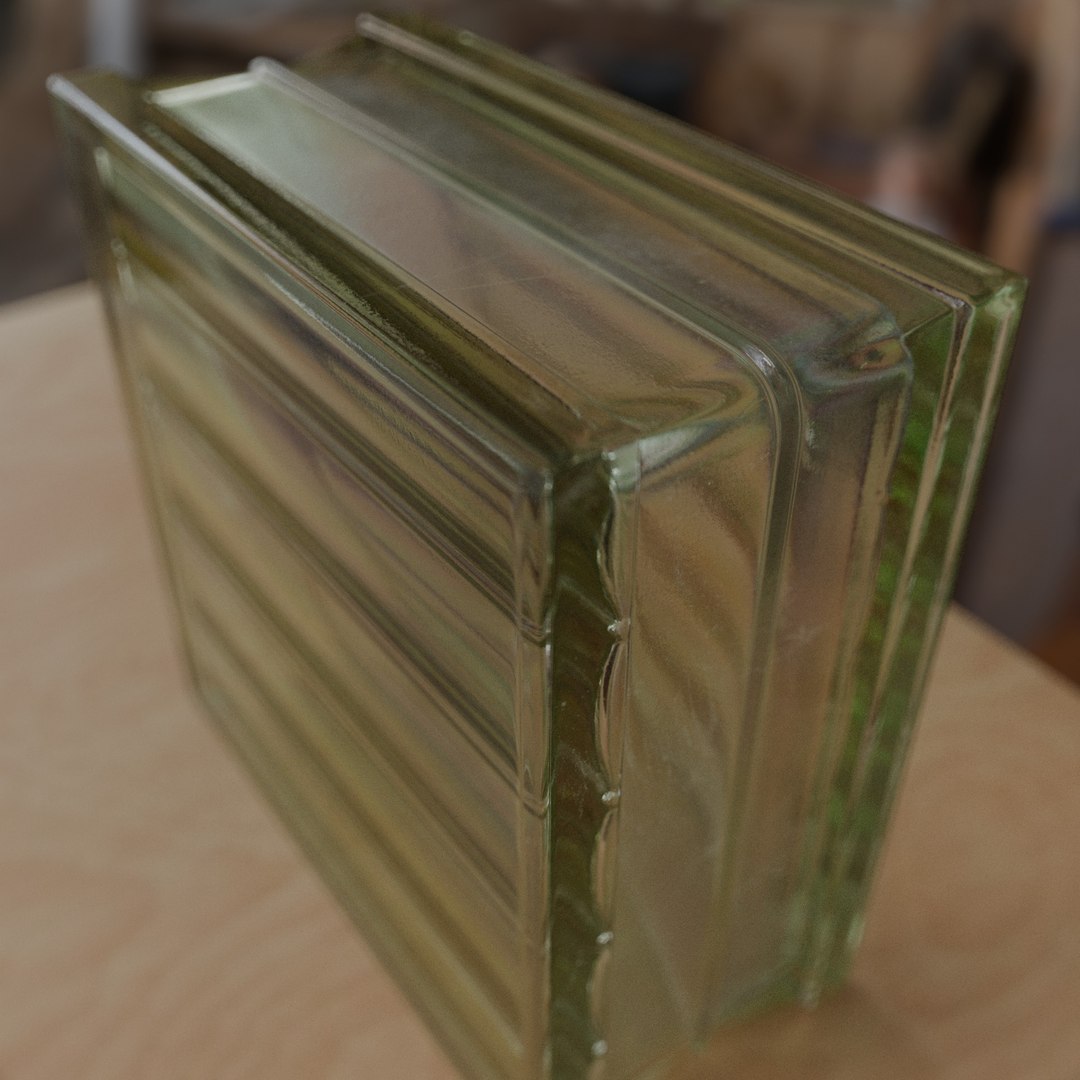 Realistic Glass Block Model - TurboSquid 2193066