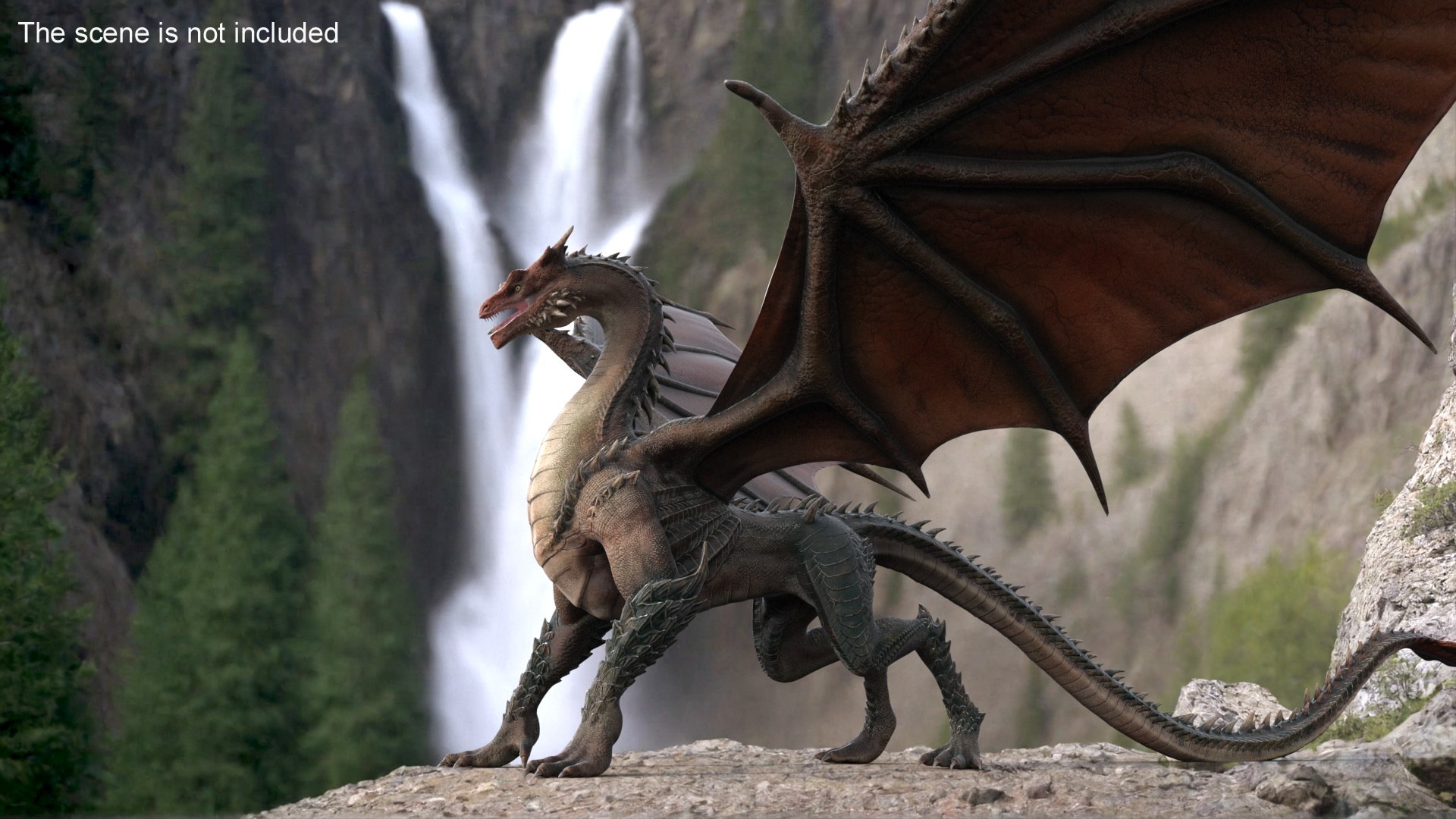 3D Mythical Dragon Beast - TurboSquid 2335596
