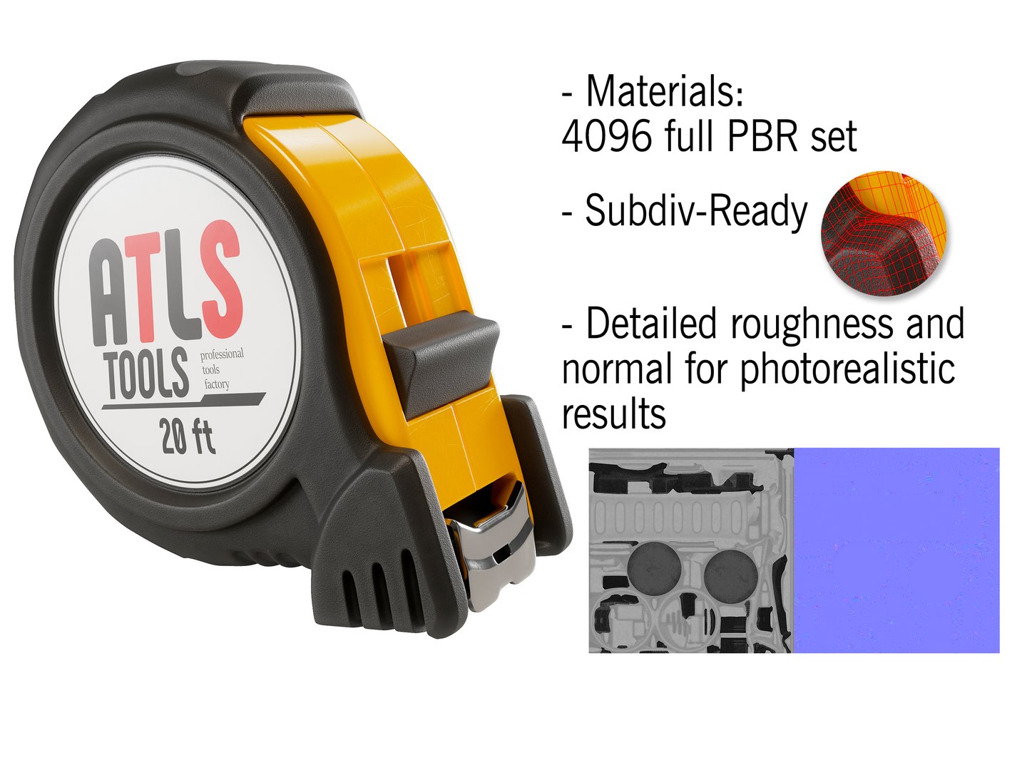Mini Tape Measure 3D Model - TurboSquid 1724004
