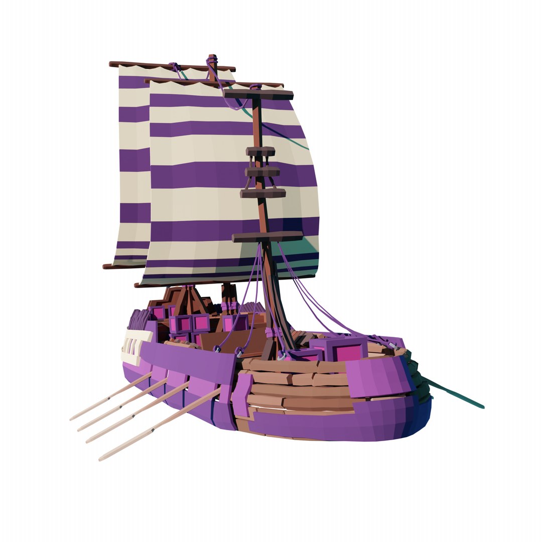 3D Model Stylized Ship-5 - TurboSquid 1972892