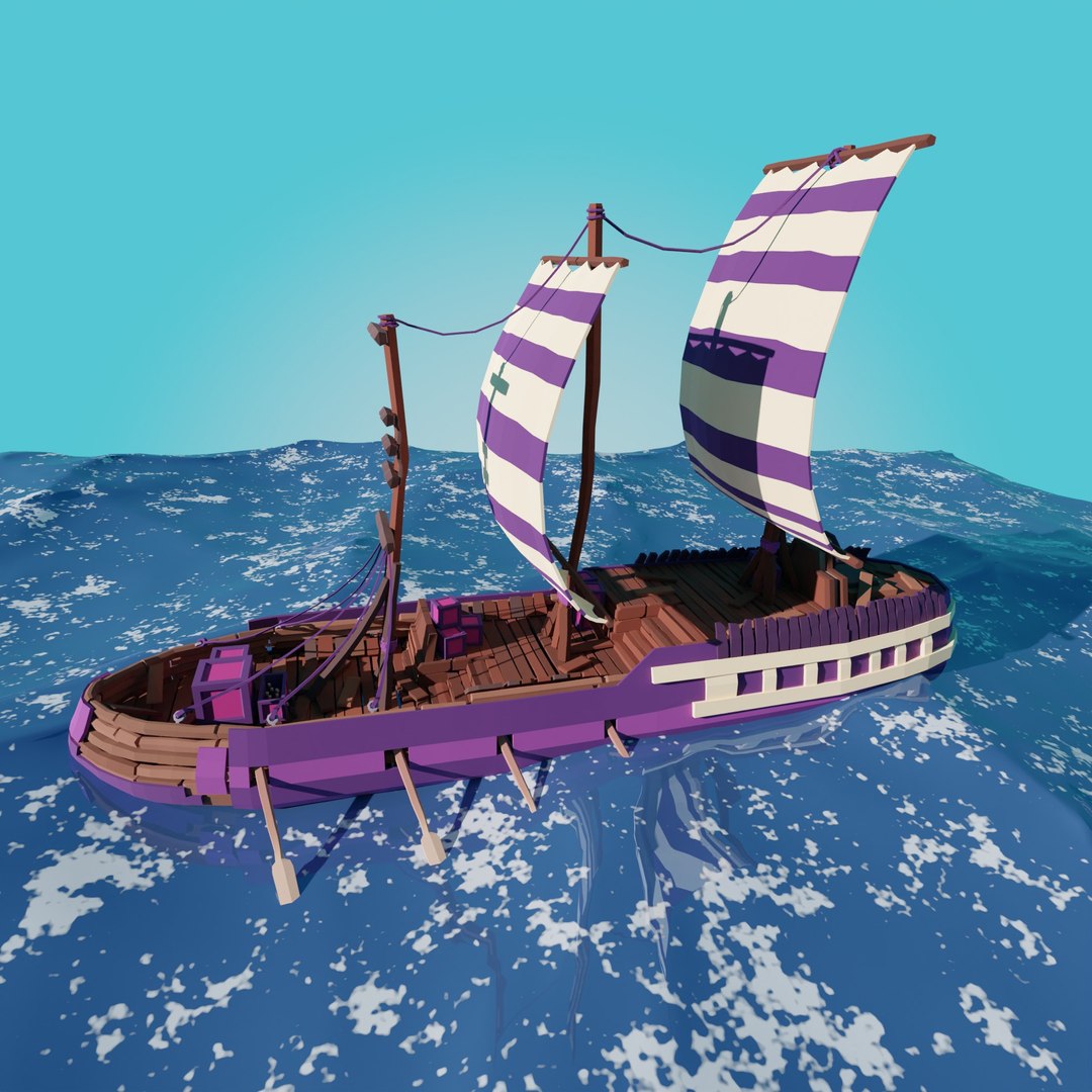 3D Model Stylized Ship-5 - TurboSquid 1972892