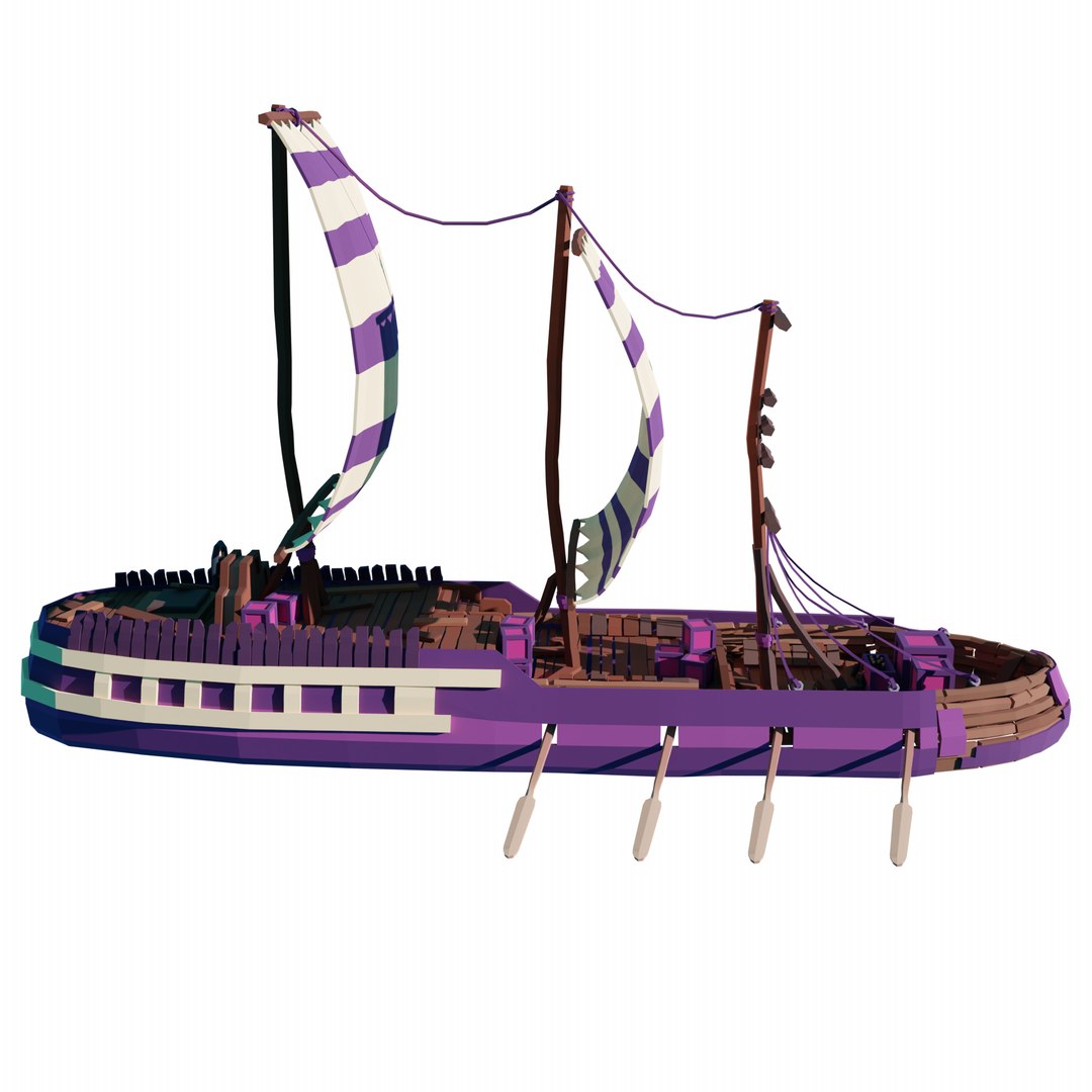 3D Model Stylized Ship-5 - TurboSquid 1972892