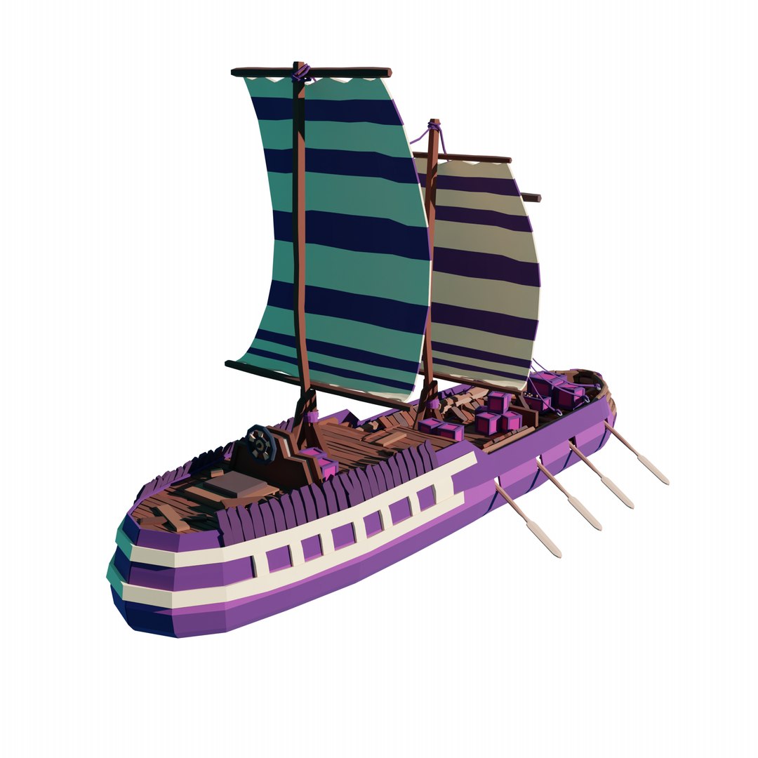 3D Model Stylized Ship-5 - TurboSquid 1972892