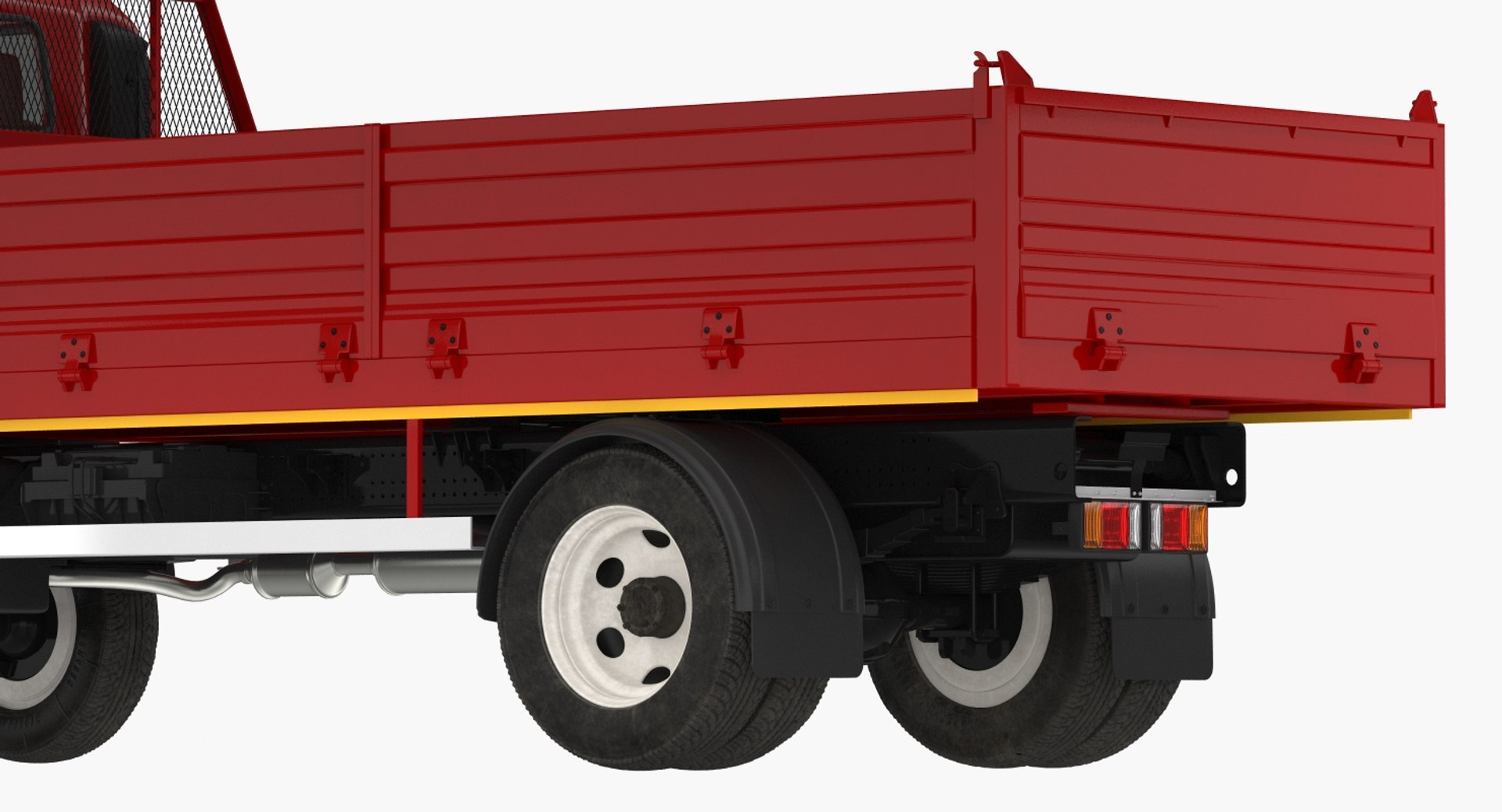 3D Model Dropside Truck Generic Rigged - TurboSquid 1237048