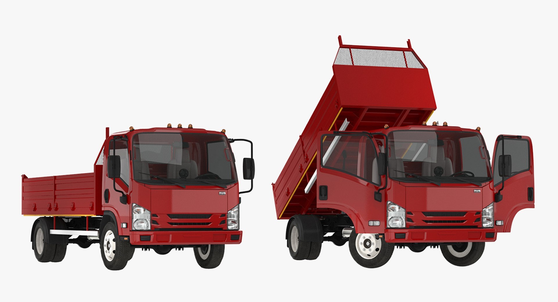 3D Model Dropside Truck Generic Rigged - TurboSquid 1237048