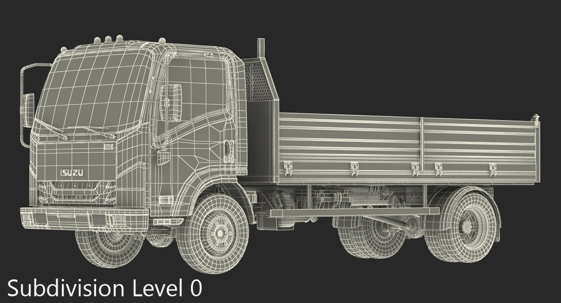 3D Model Dropside Truck Generic Rigged - TurboSquid 1237048