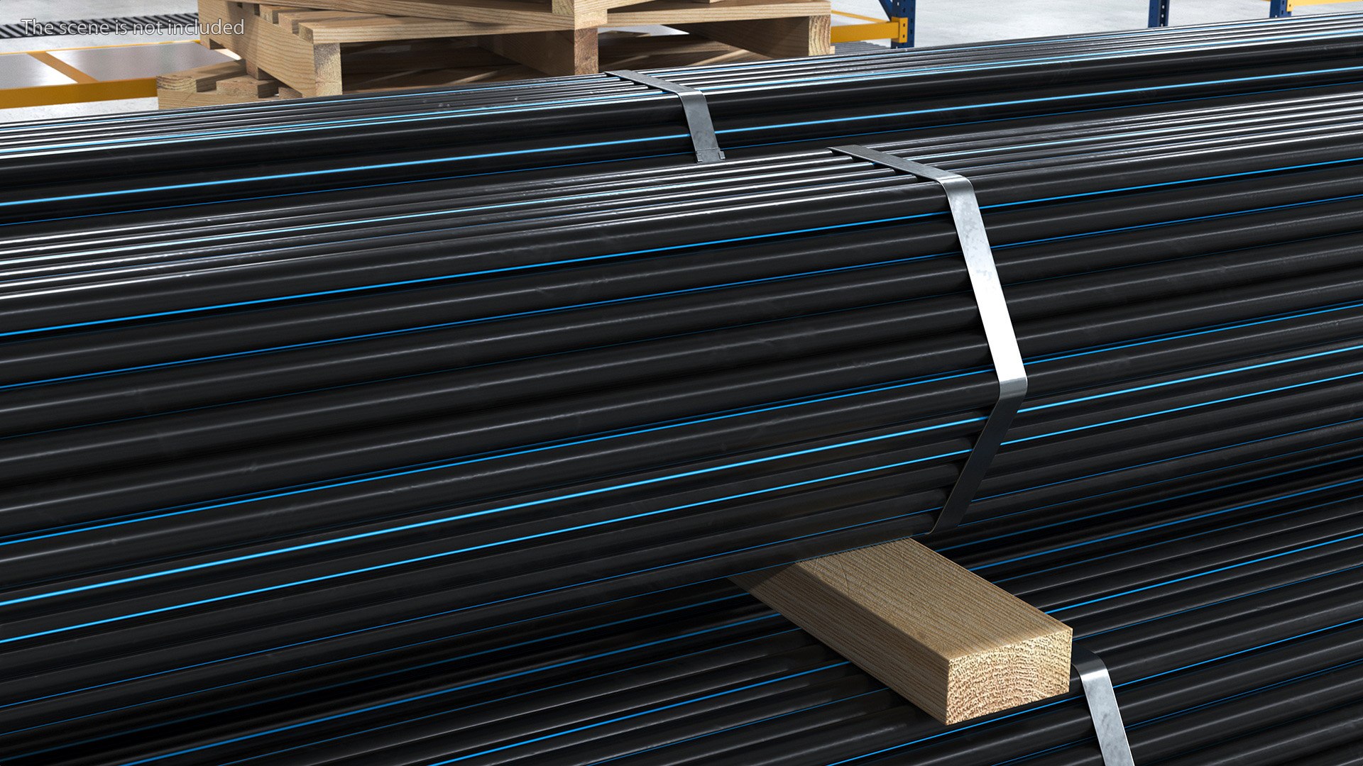 Thin Plastic Pipes Bundle 6 Meters 3D - TurboSquid 2213189