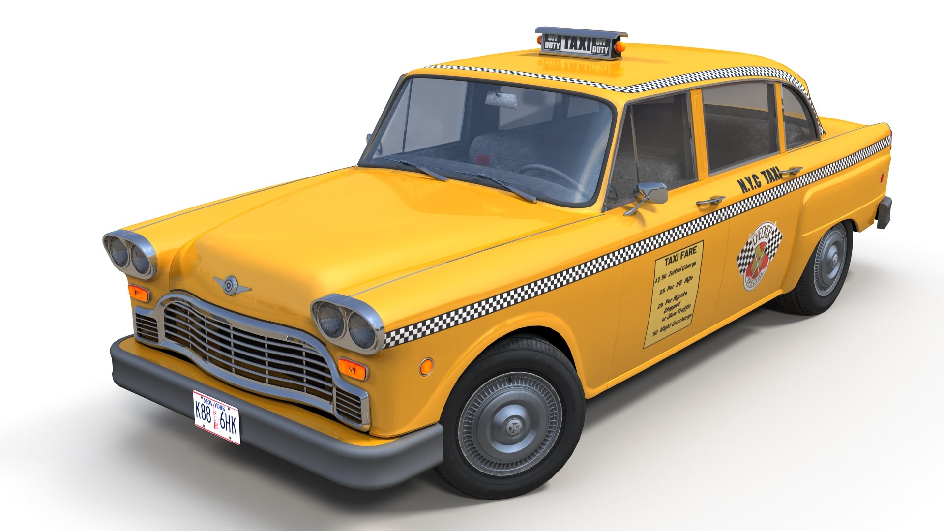 3D American taxi cars collection PBR model - TurboSquid 1730356