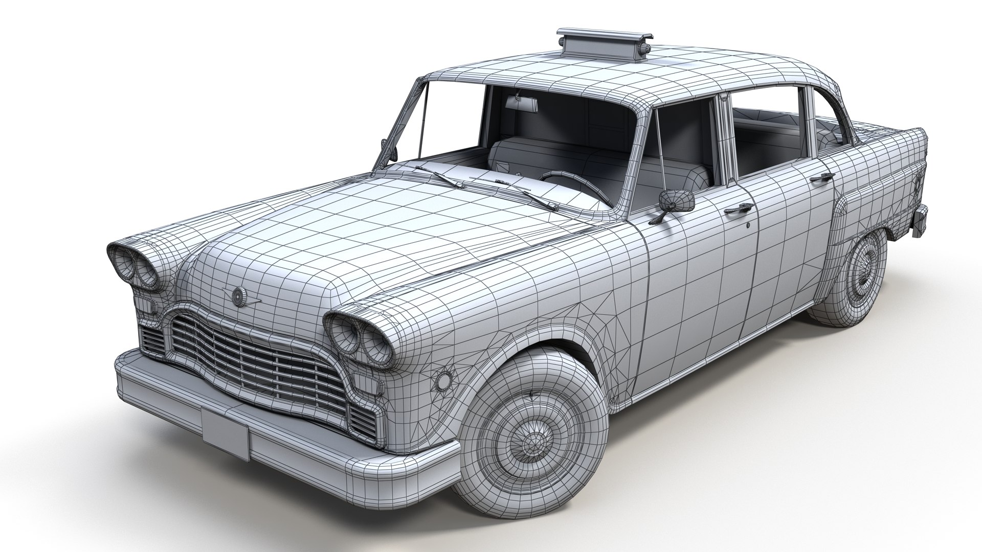 3D American taxi cars collection PBR model - TurboSquid 1730356