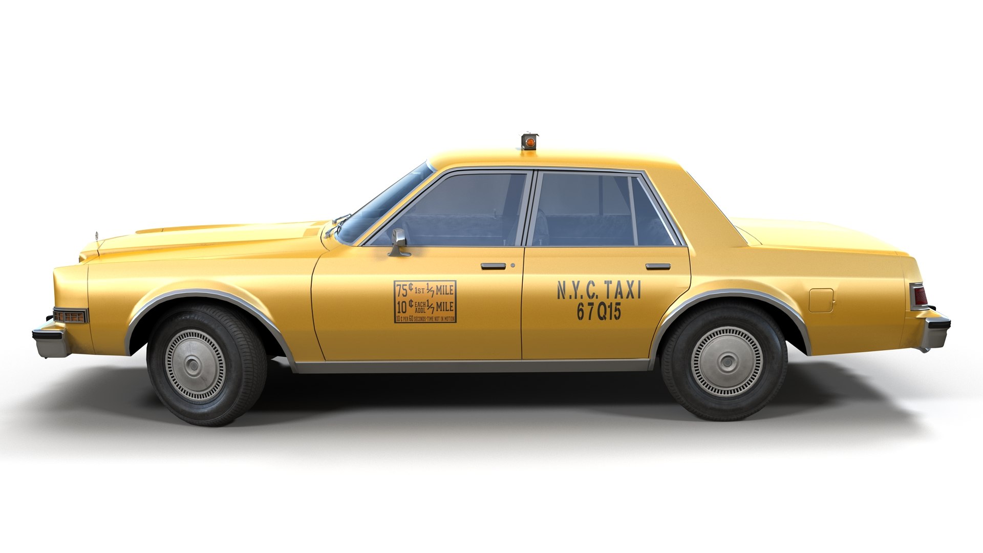 3D American Taxi Cars Collection PBR Model - TurboSquid 1730356
