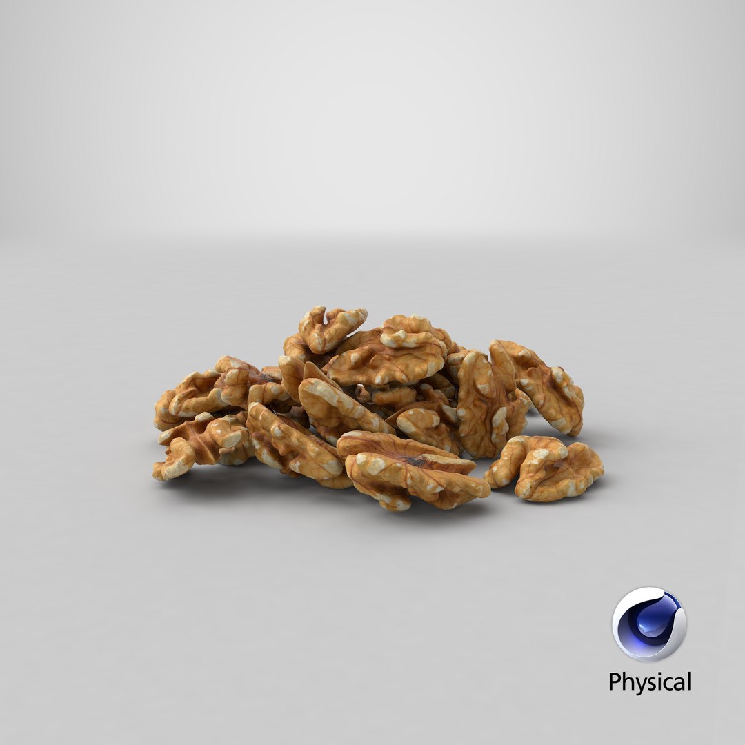 Raw Walnuts 3D model - TurboSquid 1935378