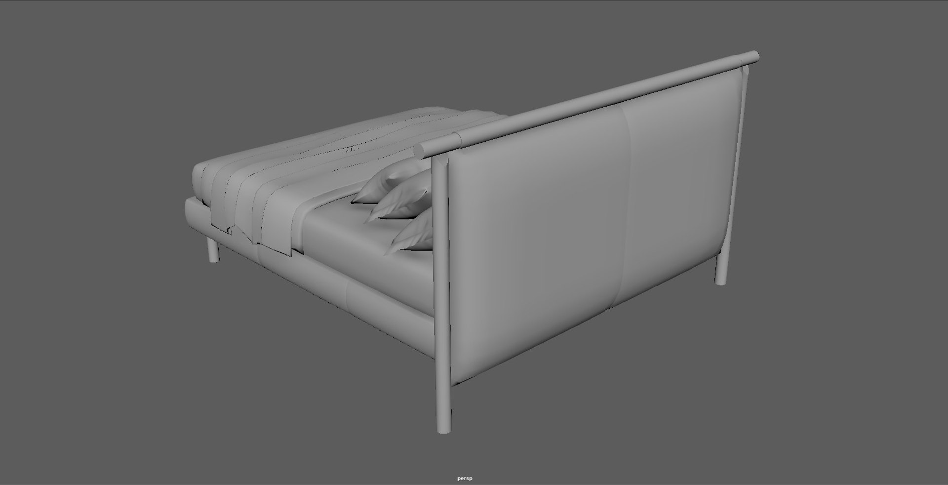Modern King Size Bed Model - TurboSquid 2362308