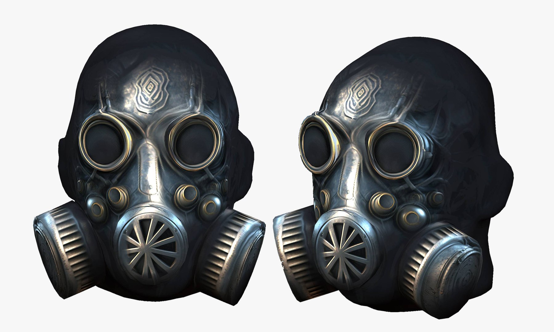 3D Gas Mask Helmet Scifi - TurboSquid 2020231