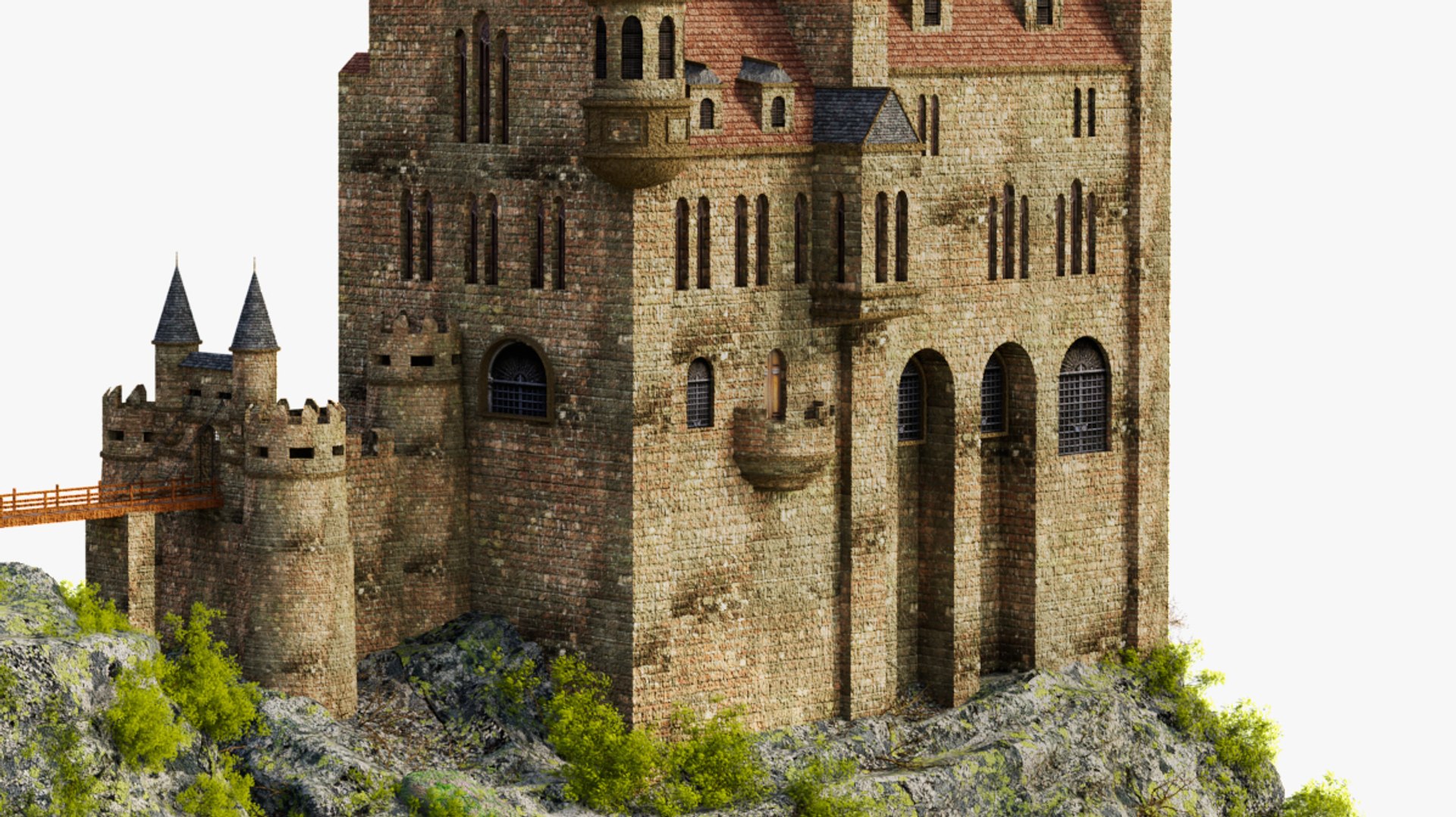 3D Model Lichtenstein Castle - TurboSquid 2165980