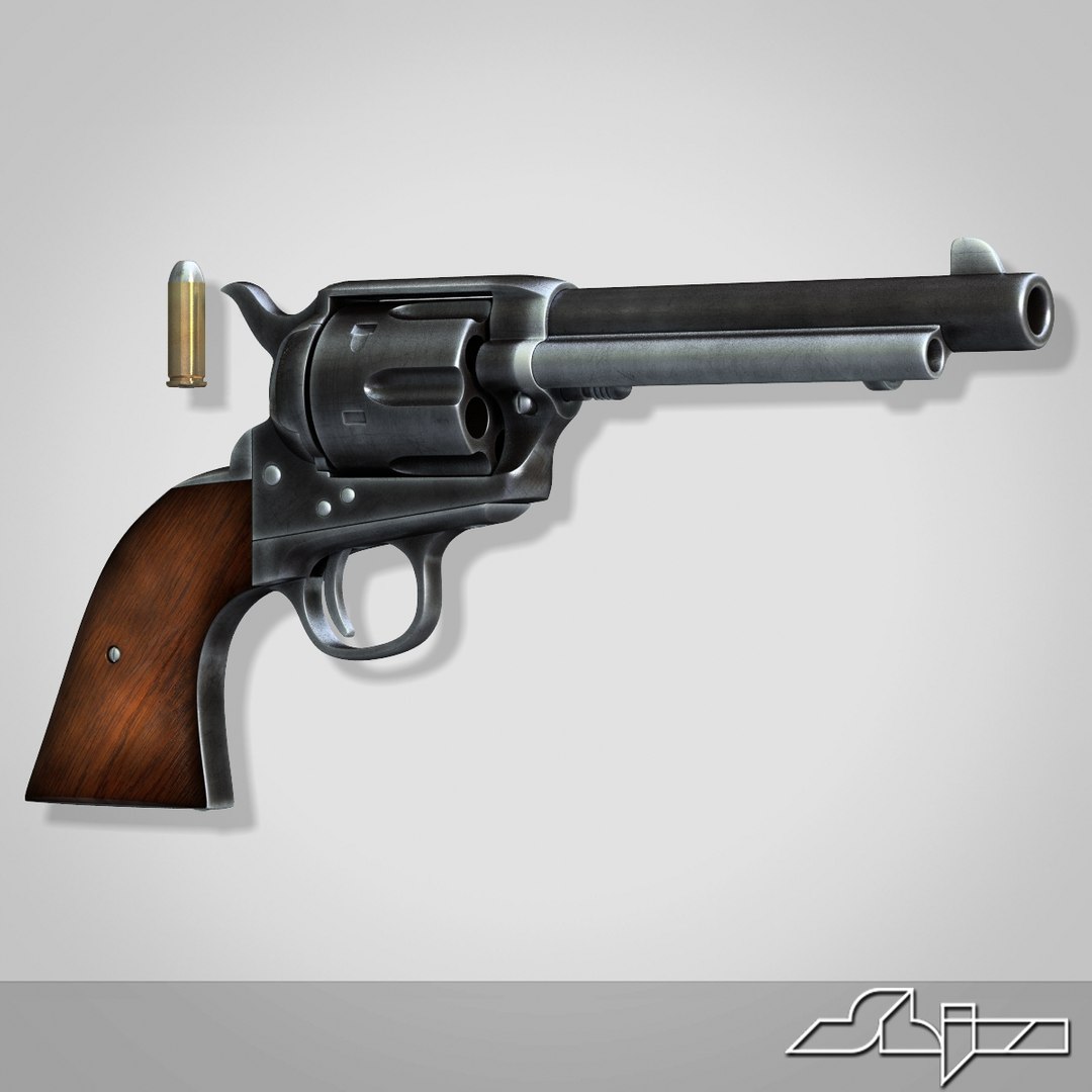 Colt Handgun Peacemaker 2 3d Model