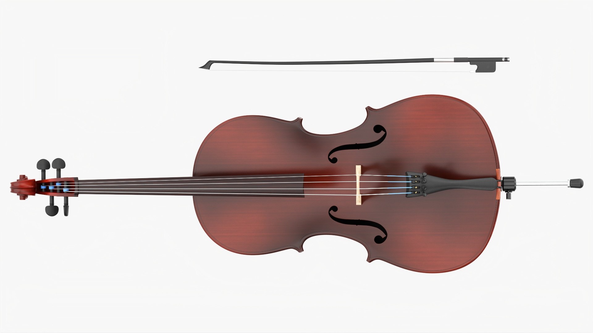 3D Acoustic Cello Red Model - TurboSquid 1766526