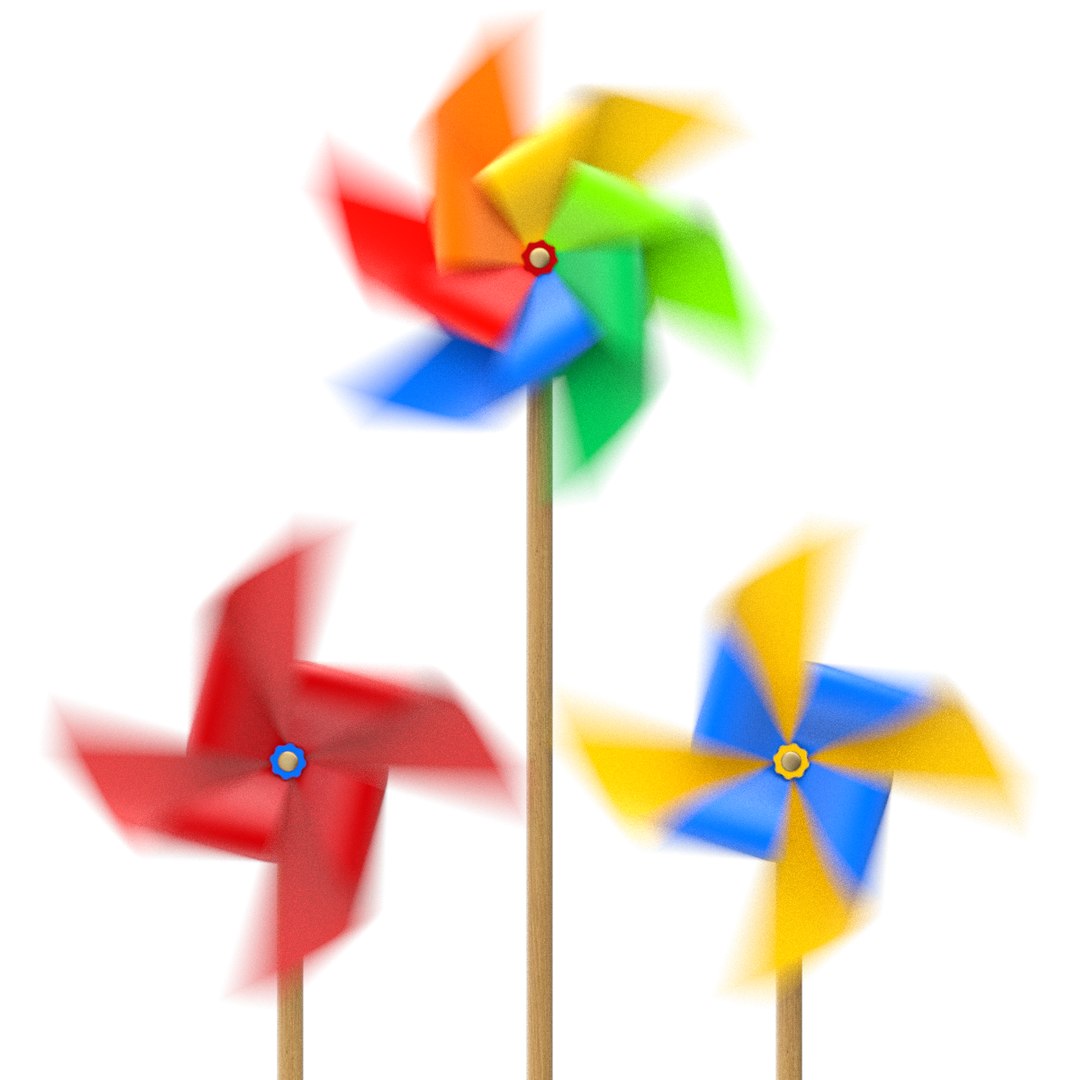 Pin Pinwheel Wheel 3D Model - TurboSquid 1311770