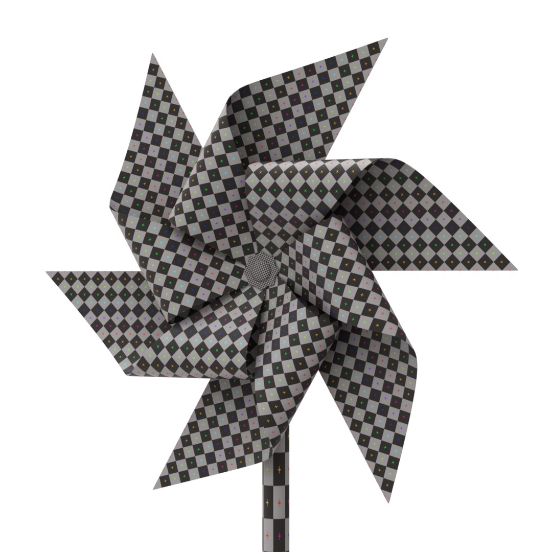 Pin Pinwheel Wheel 3D Model - TurboSquid 1311770