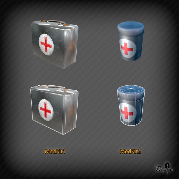 Pack medical kits 3D model - TurboSquid 1189054