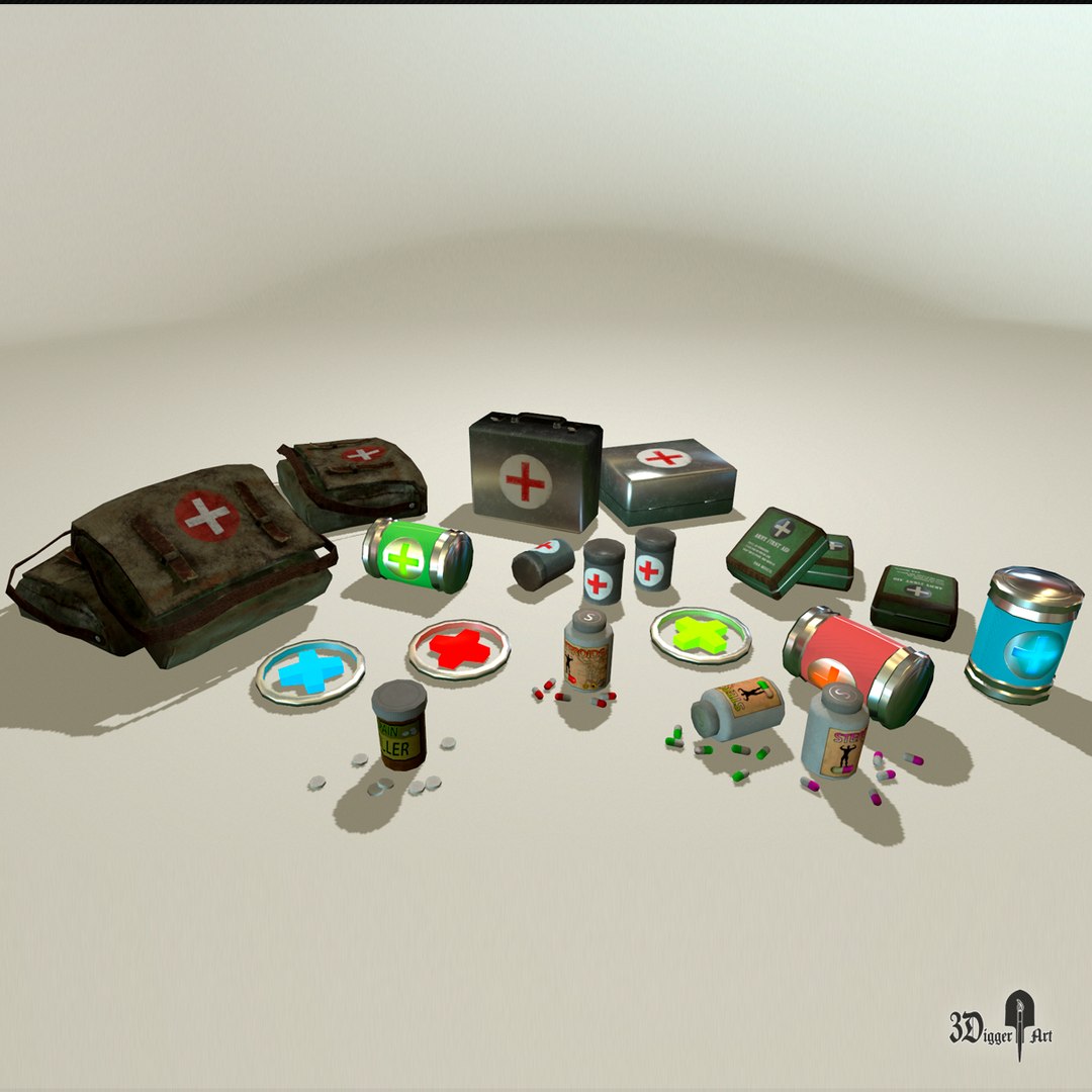 Pack Medical Kits 3D Model - TurboSquid 1189054