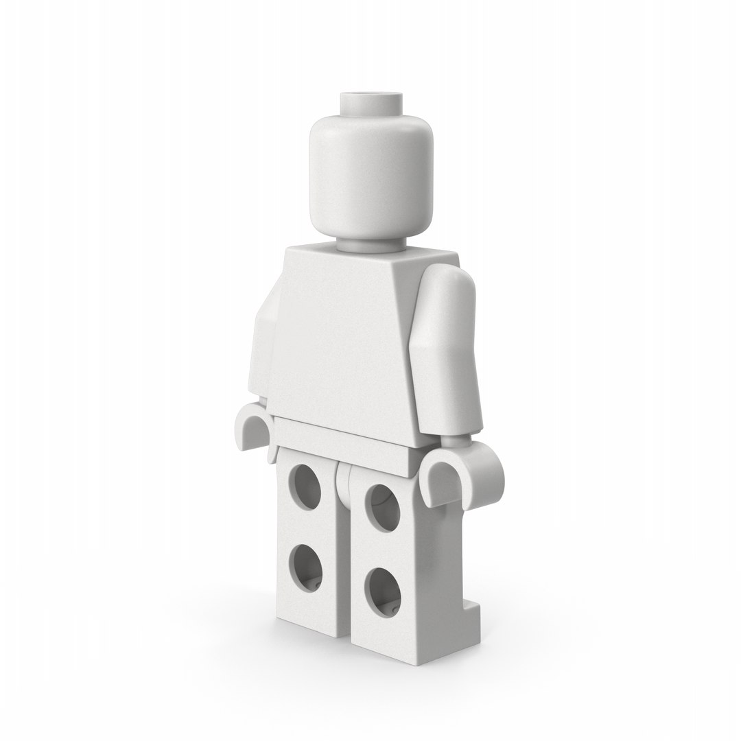 3D White Legoman Model - TurboSquid 2209626