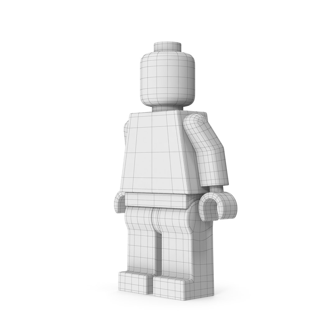 3D White Legoman Model - TurboSquid 2209626