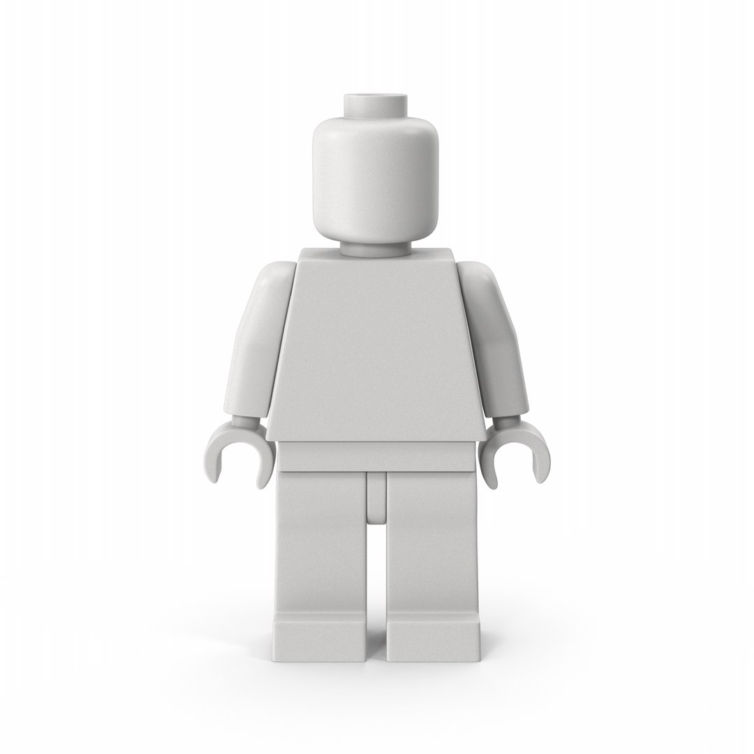3D White Legoman Model - TurboSquid 2209626