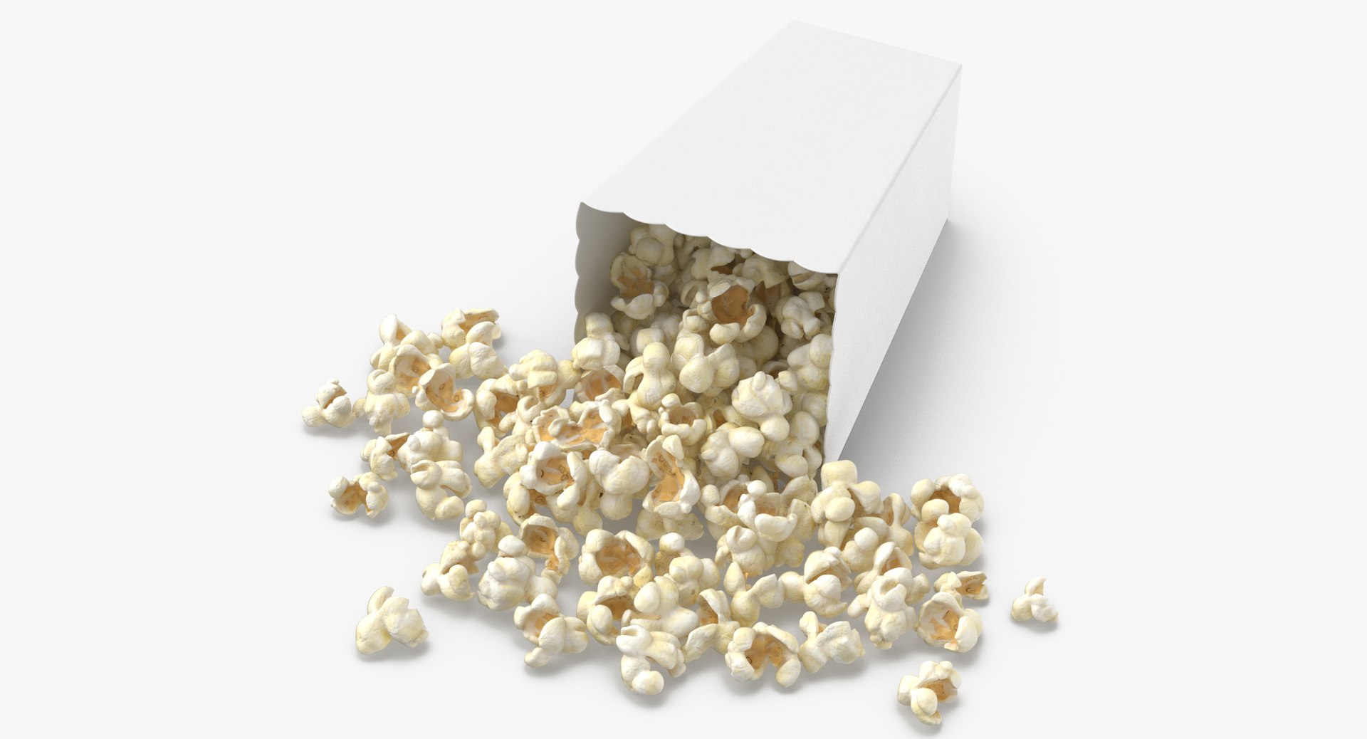 3D Movie Popcorn Box Tipped Model - TurboSquid 1182127