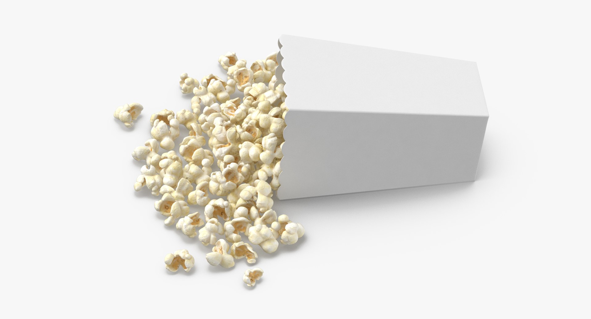 3D Movie Popcorn Box Tipped Model - TurboSquid 1182127