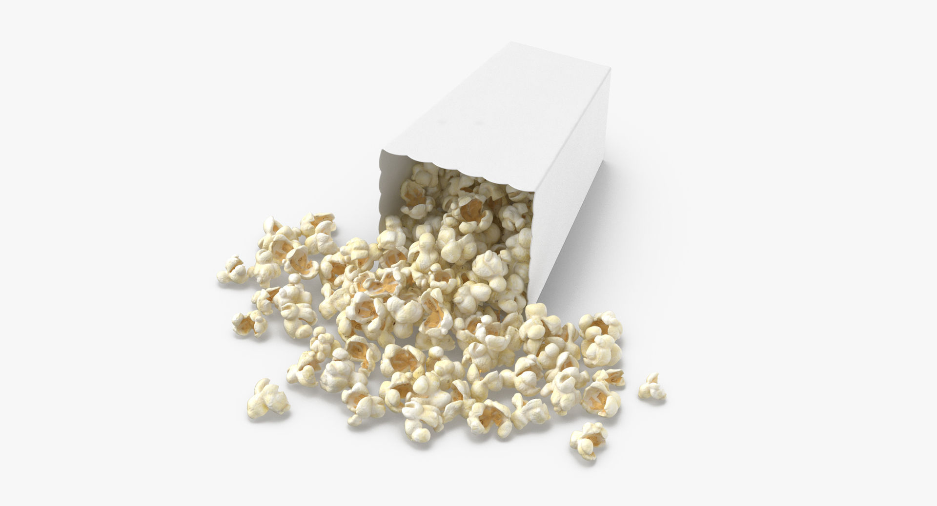 3D Movie Popcorn Box Tipped Model - TurboSquid 1182127