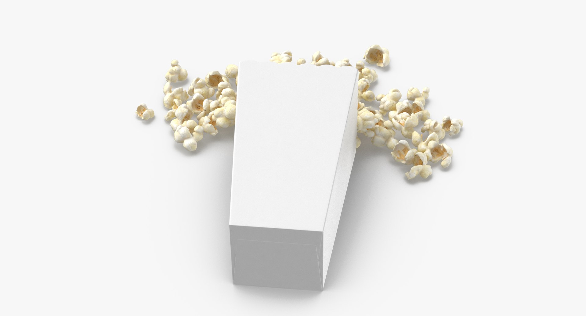 3D Movie Popcorn Box Tipped Model - TurboSquid 1182127