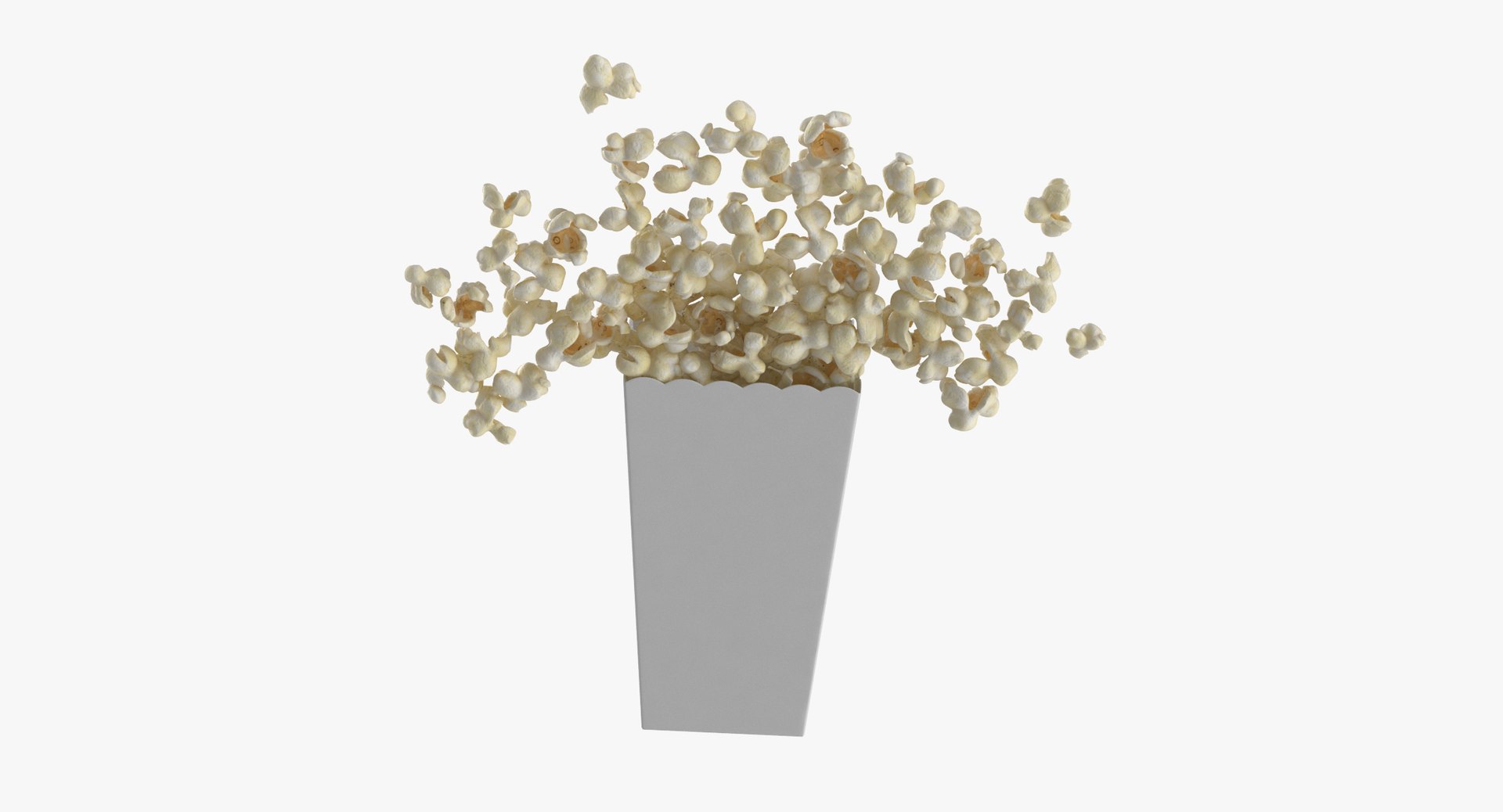 3D Movie Popcorn Box Tipped Model - TurboSquid 1182127