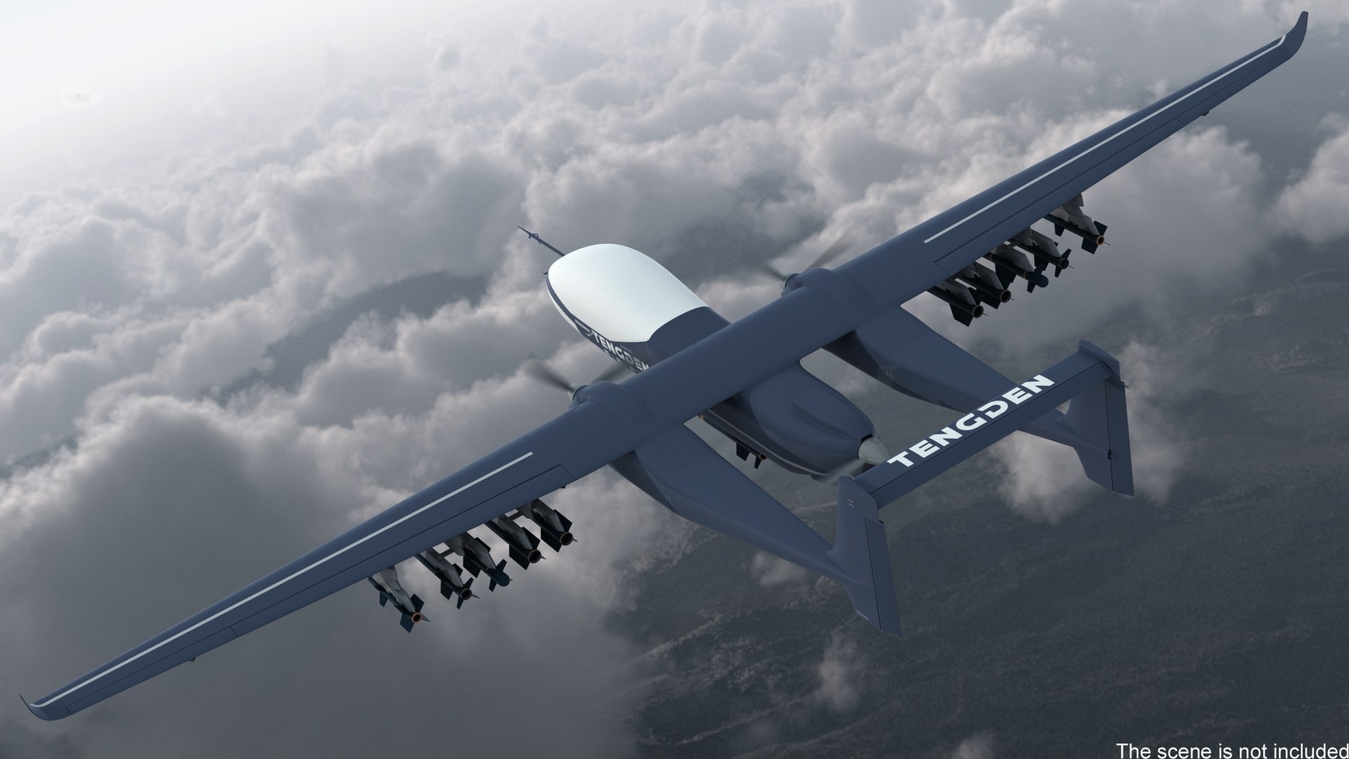 Tengden TB-001 Carrying Blue Arrow LJ-7 Missiles 3D model - TurboSquid 2051745