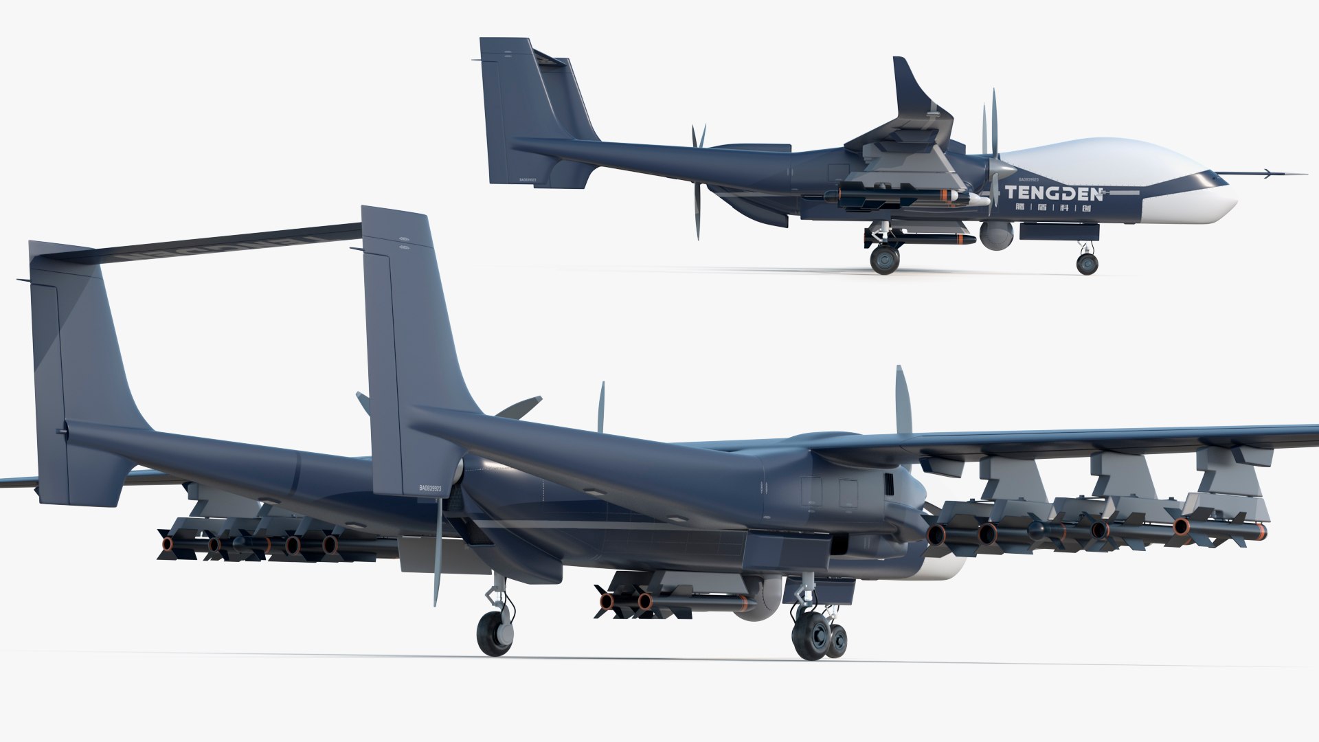 Tengden TB-001 Carrying Blue Arrow LJ-7 Missiles 3D Model - TurboSquid ...