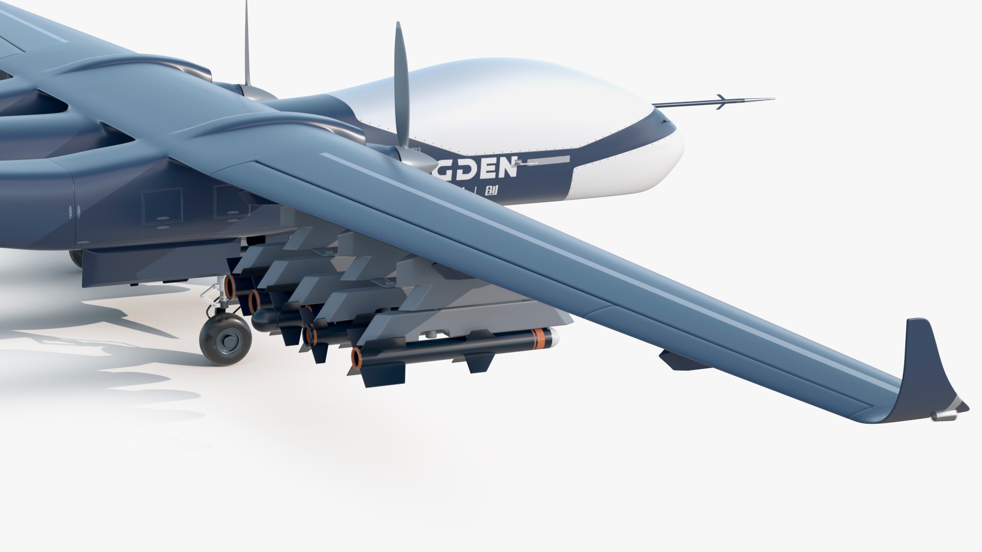 Tengden TB-001 Carrying Blue Arrow LJ-7 Missiles 3D model - TurboSquid ...