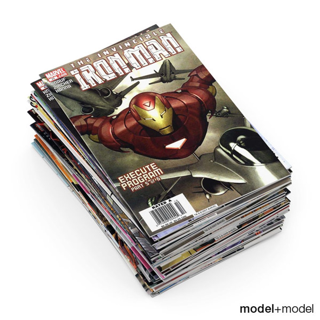 Comics Books 3d Max